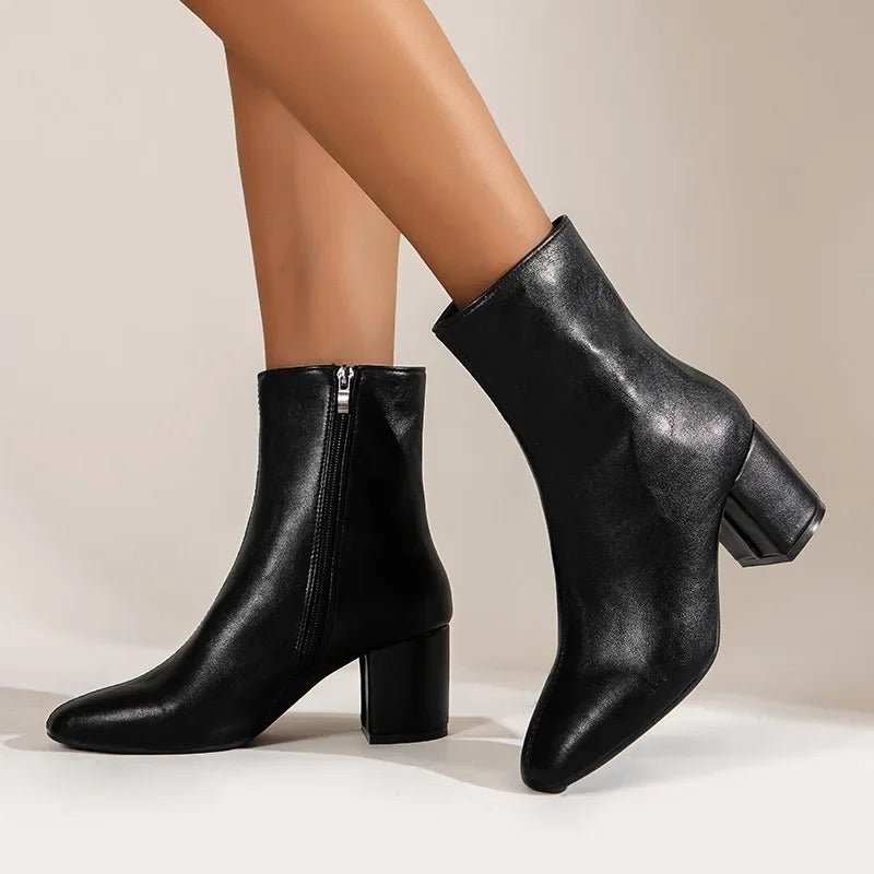 Maggy™ | Block Heel Boots – SUNDRA